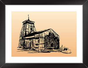 Kedarnath Lord Shiva Temple Lover Wall Poster With Frame Photographic ...