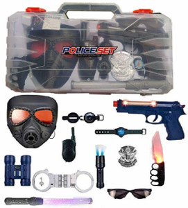 SCMEBE Police Gun Toy Suitcase Accessories Special Police Gun Weapons ...