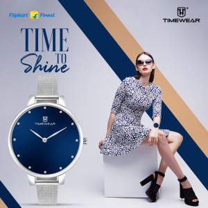 TIMEWEAR TIMEWEAR Analog Blue Dial Two Hands Analog Watch - For Women ...