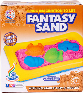 RATNA'S Fantasy Sand 500 Grams Sand with Inflatable Tray & molds (1067 ...
