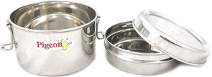 Flipkart.com | Pigeon Duplex Big - Stainless Steel Lunch Box (50257) 2 ...