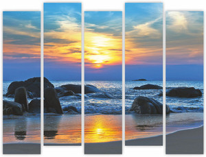 HD RAPID DESIGN Multiple Frames Split Art Texture MDF Wall Paintings ...