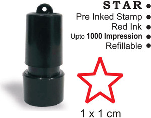 SDS Star Stamp Red Ink Pre Inked Pencil Stamp Pre Inked Price in India ...