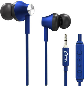 PTron in-Ear Wired Headphones ( Blue ) Wired Price in India - Buy PTron ...