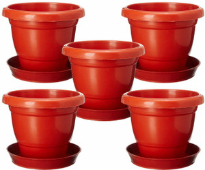 Qaswa Gamla Pot with Bottom Tray Gardening Plant Pots for Garden ...