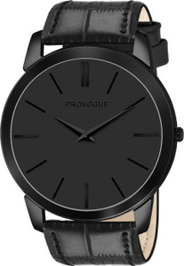 PROVOGUE PRV-105-BK Premium SLIM Series Full Black high quality strap ...