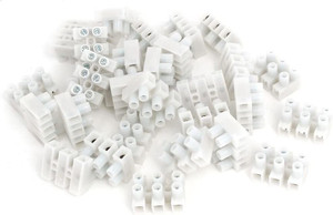 RPI SHOP - 3 Way Terminal Strip Screw Terminal Barrier Block, 3 ...