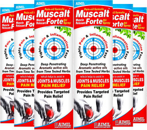 AIMIL Muscalt Forte Oil Non-Stick Joint Pain Relief Ayurvedic Oil (Pack ...