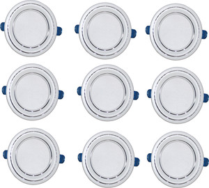 MONOLIZE 7 Watt Concealed Light White 9 Pcs Alluminium Ceiling Light ...