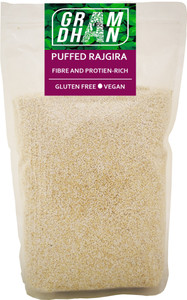 GRAMDHAN Organic Puffed Amaranth/ Rajgira| Gluten Free| Rich in FibeR ...