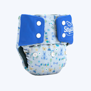 Singular Washable Diapers Waterproof and Breathable Baby Diapers with 2 ...