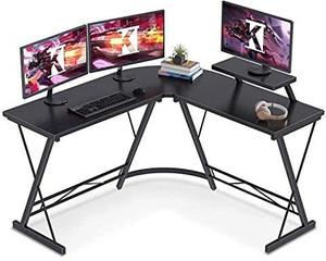 LushTree L Shaped Professional Computer Table with Round Corner ...