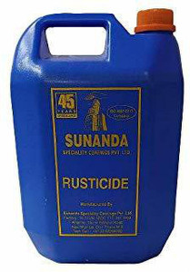 Sunanda Global RUSTICIDE Rust Remover Chemical, Yellow 5 Litres Rust ...