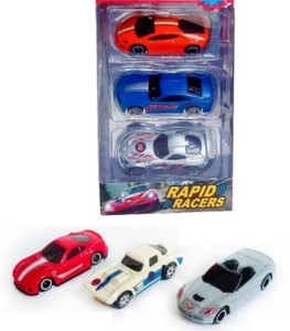 TOYICO! Metal Mini Rapid Racer Car Set- (3 Pc Set) - Metal Mini Rapid ...