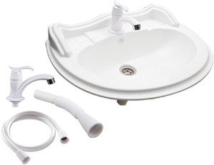 RFL Plastics Shine Deluxe Plastics Basin (White) -S with Connecting ...