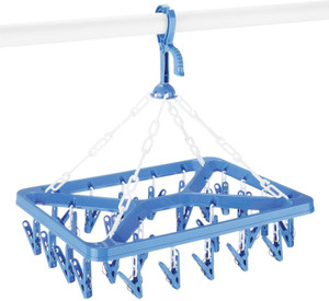 Avishi 36 Clip Square Hanger, Square shape cloth hanger Plastic Tie ...