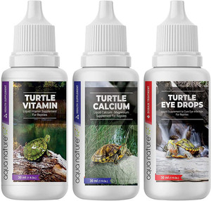 Aquanature Special Combo Turtle Eye Drops, Turtle Vitamin & Turtle ...