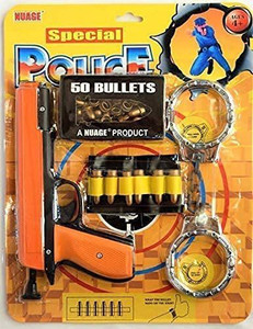 RATNA'S Toy World Special Police Gun Set with 50 Bullets and Handcuffs ...