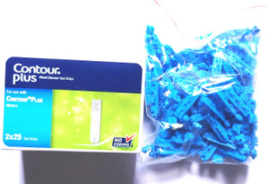 CONTOUR PLUS 50 STRIPS 50 LANCET Glucometer Lancets Price in India ...