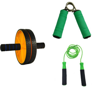 YAAM AB roller , skipping rope and handgrip Combo Fitness Accessory Kit ...