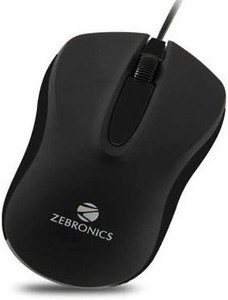 ZEBRONICS ZEB USB WIRED WING MOUSE 3 BUTTON SOFT CLICKS Wired ...