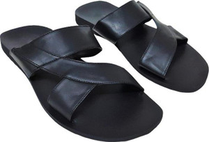 The Simple Chappal Men Black Sandals - Buy The Simple Chappal Men Black ...