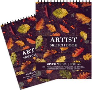 Paper Parwana Multi leaf Artist Sketch Drawing Book A4 Size 50 Sheets ...
