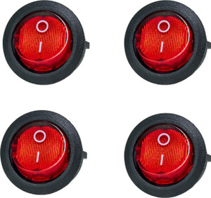 Hira Electronic Round Switch With Indicator Red light 10A 240v Pack Of ...