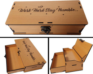 Flipkart.com | Glowbird Work Hard Stay Humble Wooden Geometry Box ...