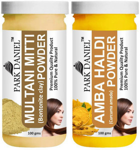 PARK DANIEL Pure & Natural Multani Mitti Powder & Amba Haldi Powder ...