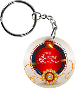 COLOR YARD best raksha bandhan round keychain with festival-celebration ...