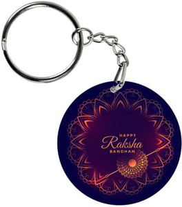 COLOR YARD best raksha bandhan round keychain decorative festival ...