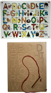 jaraglobal Capital ABCD Alphabet Writing Practice Tracing Board with ...