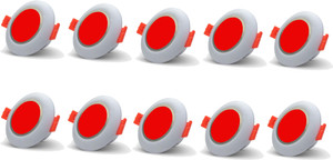 ambert 3 watt led ceiling light pack of -10, red color Recessed Ceiling ...
