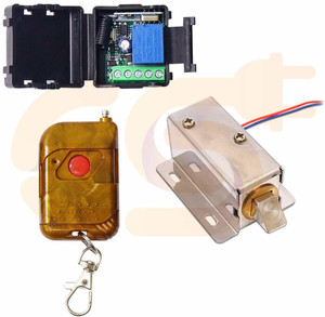 Electronic Spices DC 12V Lock Door Electric Lock with DC 12V Wireless ...