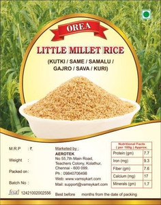 orea LITTLE MILLET RICE, , UNPOLISHED ????? KUTKI/ SAME/ SAMALU/ GAJRO ...
