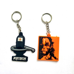ShopTalk MAHAKAL SHIVLING & HANUMAN PACK OF 2 RUBBER Key Chain Price in ...