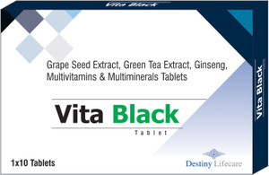 VITABLACK TAB MULTIVITAMIN, MINERAL, AND ANTI OXIDANT TABLET Price in ...