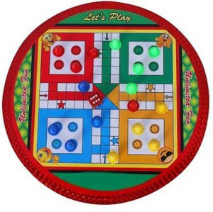 SSJMart 2IN1 ROUND LUDO CUM SNAKE & LADDERS BOARD GAMES. Educational ...