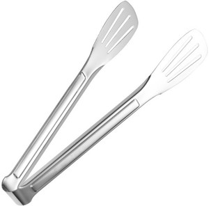 Mobfest 9 inch Stainless Steel Kitchen Bread Barbecue Tong Fried Salad ...