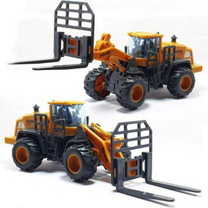 WONDER CREATURES Construction Forklift Trucks Rotate by 180 Degree JCB ...