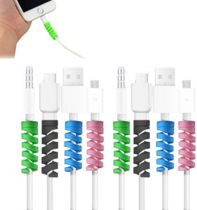Renyke Charger Cable Saver, Silicone Flexible Cable Wire Protector ...