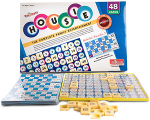 Shree Varni Enterprise Housie Board Game with 48 Reusable Cards & Tile ...