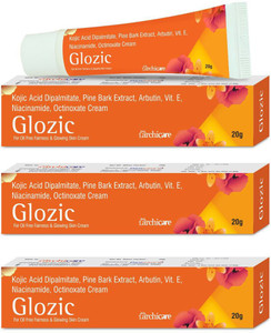Glozic Cream For oil free fairness & Glowing Skin ( 3 x 20 gm ) - Price ...
