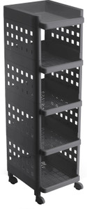 Selvel Multi Purpose Plastic Rack 5 Shelfs Household Office Stand ...