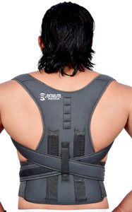 EKTAELITE Rehab Premium Back Brace With Magnet & Dual Steel Metallic ...