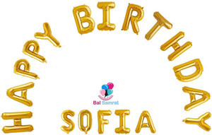 Flipkart.com | Bal samrat Solid "HAPPY BIRTHDAY SOFIA" Name Decoration ...