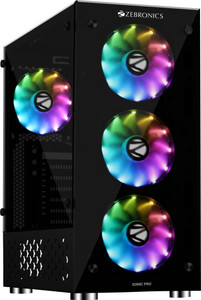 ZEBRONICS Zeb Sonic Pro (ZEB-942B) Mid tower Cabinet with USB 2.0 and ...