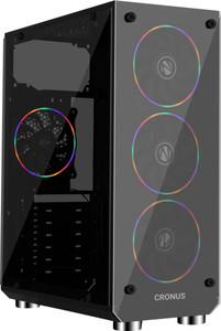 ZEBRONICS ZEB-877B-CRONUS Mid Tower Cabinet with USB 2.0 and USB 3.0 ...