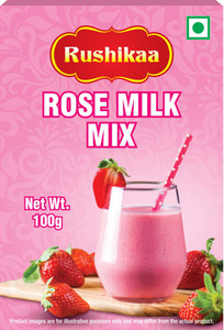 Rushikaa Rose Flavor Milk Mix 100g Price in India - Buy Rushikaa Rose ...